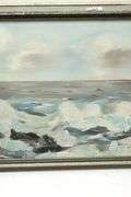 MCM Coastal Landscape Painting, Signed Lower Right - Dixon's Auction at ...