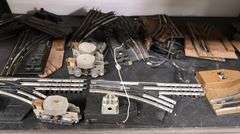 Lot of Vintage Model Railroad Train Track & Switch Track Parts Etc ...