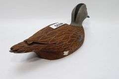 J.W. Adams Blue Wing Teal Duck Decoy - Dixon's Auction at Crumpton