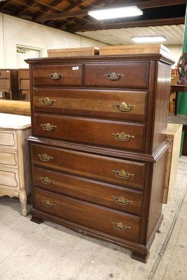 Modern Cherry Chest, Finish As-Is - Dixon's Auction at Crumpton