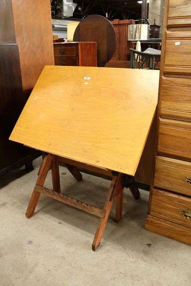 Vintage Drafting Table - Dixon's Auction at Crumpton
