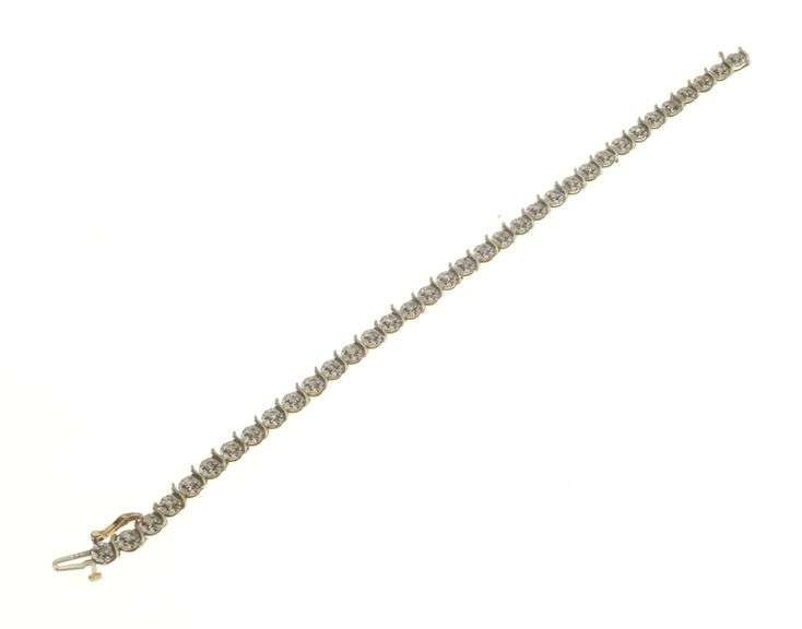 10k Gold Diamond Bracelet 6.1g - Dixon's Auction at Crumpton