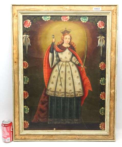 Cuzco School Style Religious Painting - Dixon's Auction at Crumpton