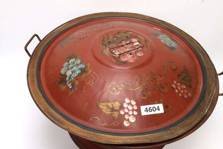 Primitive Toleware Covered Basin - Dixon's Auction at Crumpton