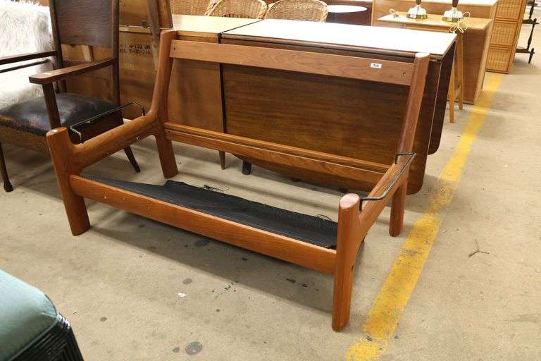 MCM Style Teak Bench Frame - Dixon's Auction at Crumpton