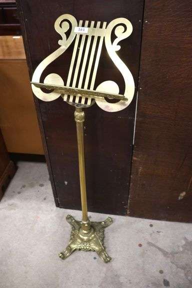 Vintage Brass Music Stand - Dixon's Auction at Crumpton