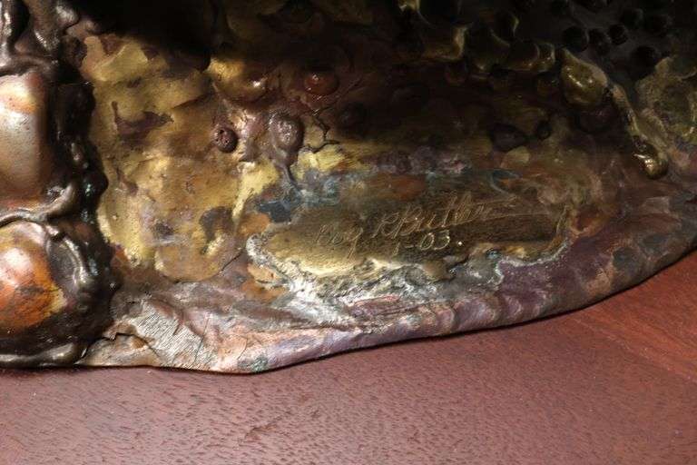 Roy R. Butler Metal Tropical Fish Sculpture - Dixon's Auction at Crumpton