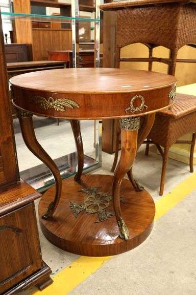 French Empire Style Center Table Base - Dixon's Auction at Crumpton