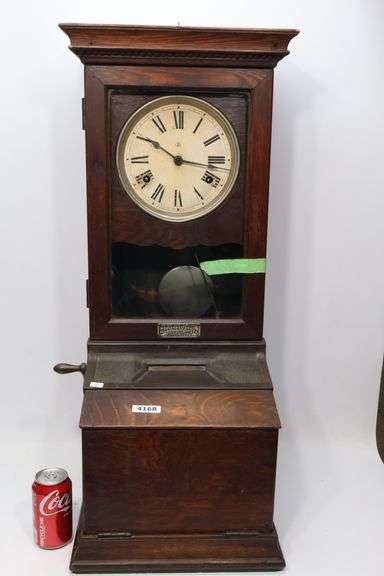 Antique International Time Recording Co. Time Clock - Dixon's Auction ...