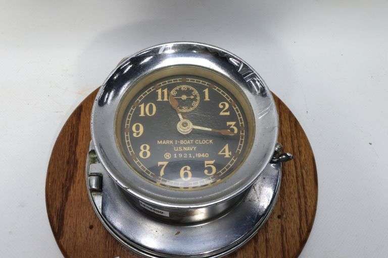 Vintage Seth Thomas Mark I-Boat Clock US Navy Ship's Clock - Dixon's ...