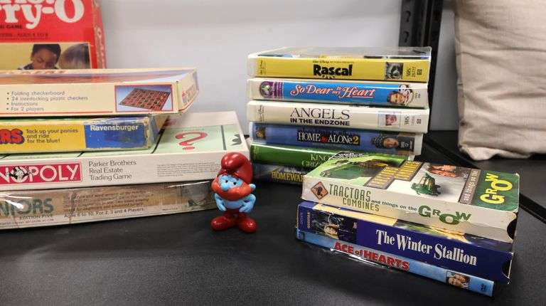 Lot of Vintage Board Games & VHS Tapes - Dixon's Auction at Crumpton