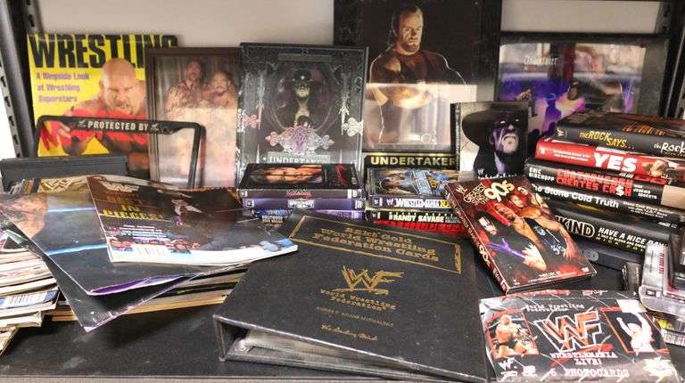 Lot of Wwf Wrestling Memorabilia, DVD.S Magazines Etc. - Dixon's ...