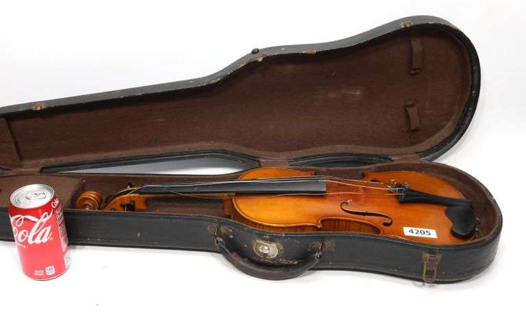 Antique Violin with Case-Label Reads Julius Heberlein's Stadiuarius ...