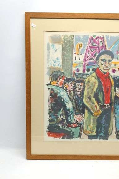 MCM Artist Signed and Numbered Lithograph - Dixon's Auction at Crumpton