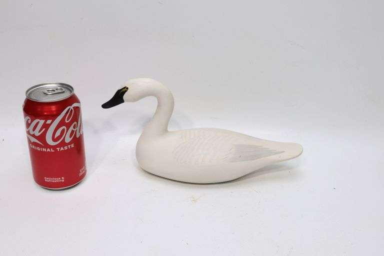 Charles Jobes Havre De Grace MD 1997 Third Size Swan Decoy - Dixon's ...