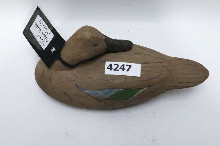 Steve Merritt Teal Duck Decoy - Dixon's Auction at Crumpton