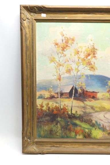 Vintage Impressionist Landscape Painting Signed C. Sutterlin - Dixon's ...