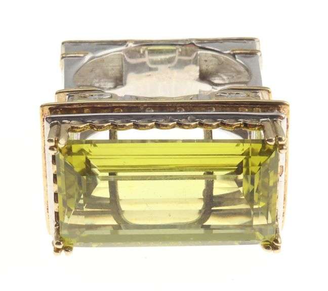 Sterling Silver Tourmaline Paris Arch Style Ring - Dixon's Auction at ...