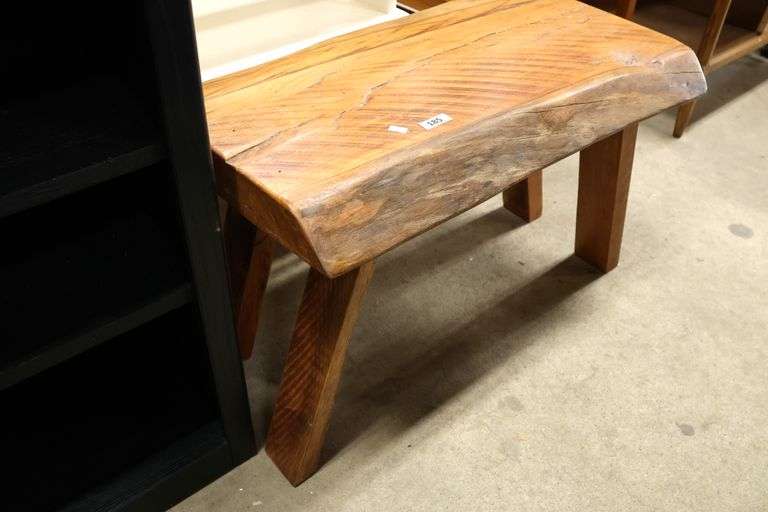 MCM Style Slab Top Bench - Dixon's Auction at Crumpton