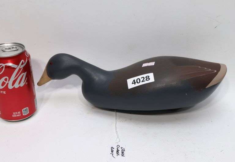 John Clark Coot Decoy - Dixon's Auction at Crumpton