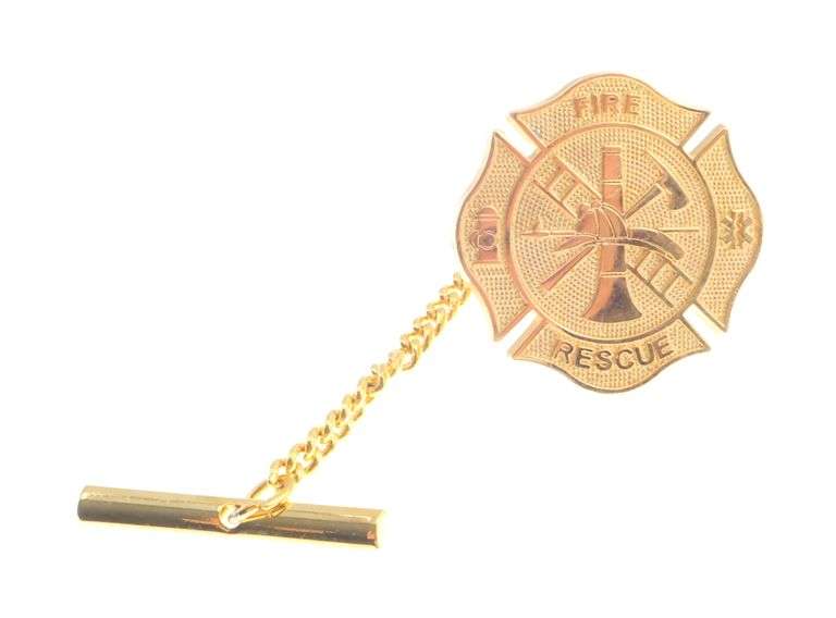14k Gold Fire Rescue Tie Tac 2.8g (Weight Without End Cap) - Dixon's ...