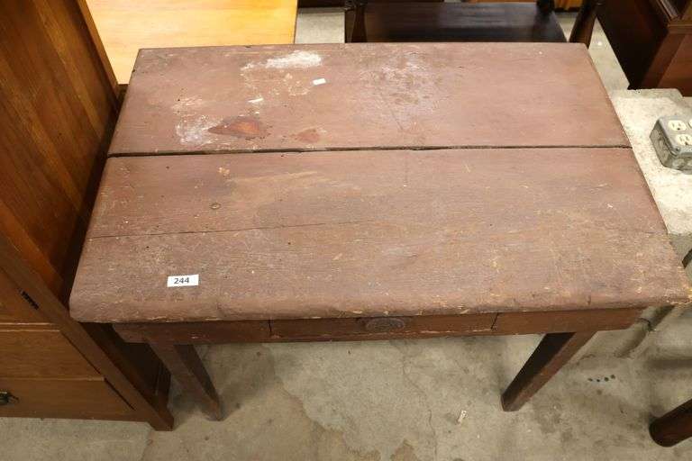 Antique Primitive Work Table - Dixon's Auction at Crumpton