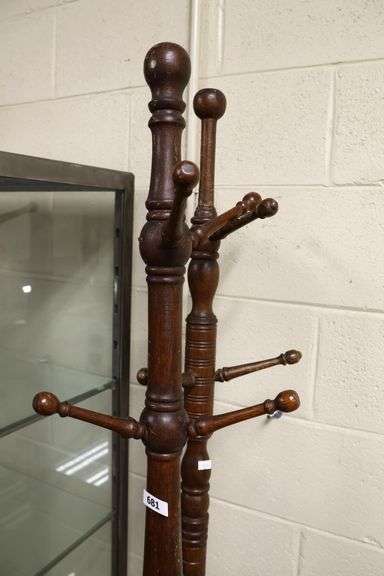 (2) Antique Coat Trees, As-Is - Dixon's Auction at Crumpton
