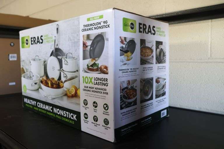 Open Box: Greenpan Eras Cookware Set, [As-Is, Item(s) Appear New But ...