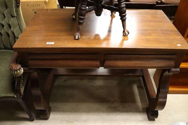 Empire Style Library Table - Dixon's Auction at Crumpton