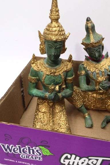 (3) Hindu Deity Bronze Sculptures - Dixon's Auction at Crumpton