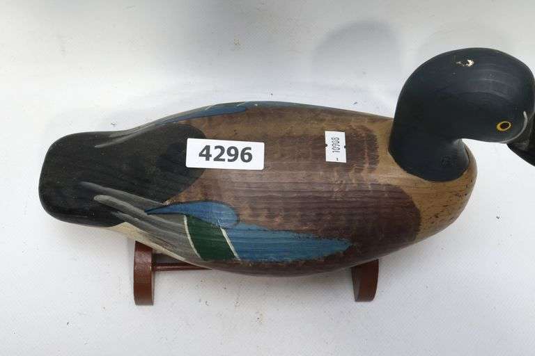 Capt. Vernon Bryant Blue Winged Teal Duck Decoy - Dixon's Auction at ...