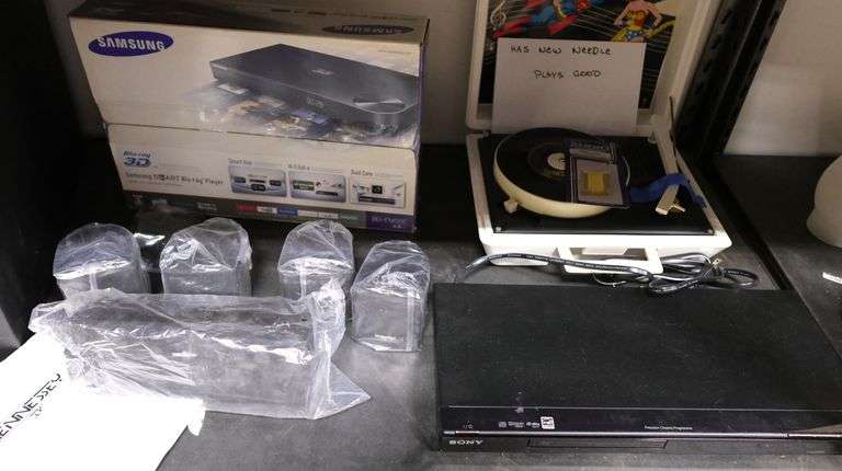 Blue Ray & DVD Player, Hennessey Surround Sound Speakers, Vintage Record Player Etc. - Dixon's ...