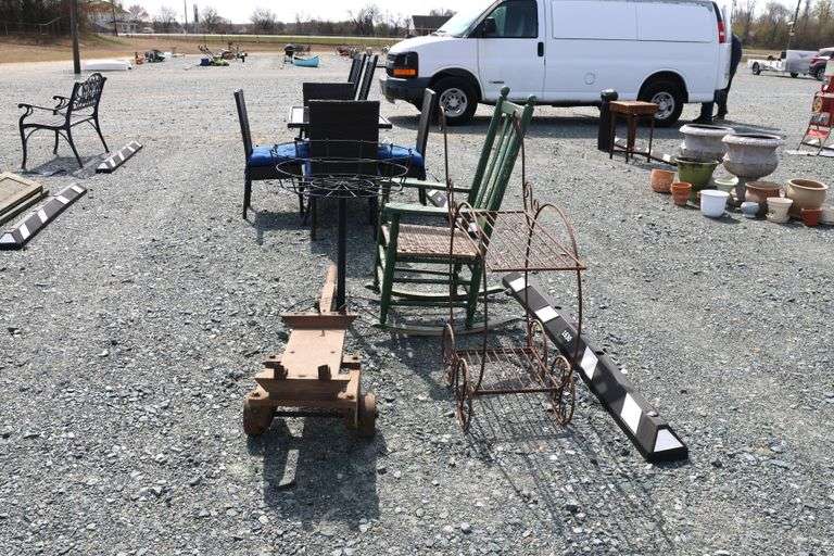 *NO STORAGE* Antique Johnson Bar, Rocking Chair, Etc. - Dixon's Auction ...