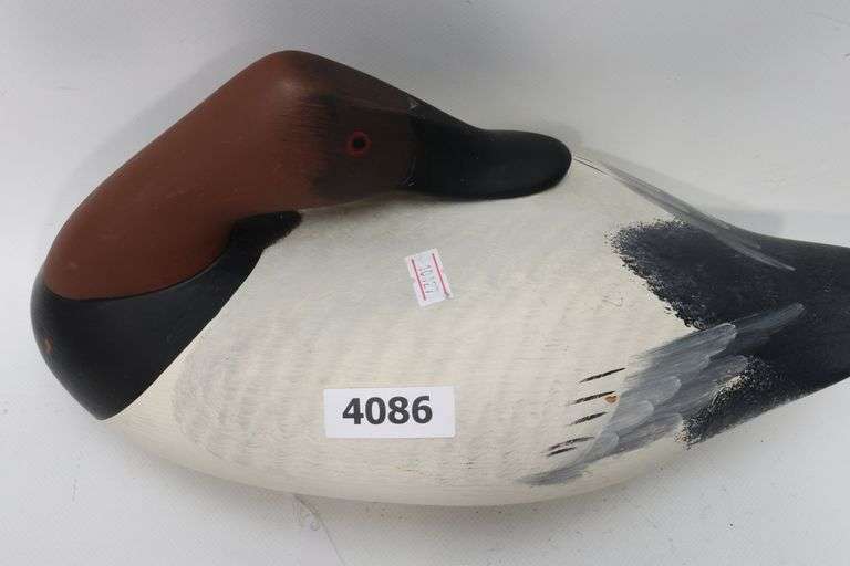 Cjim Pierce Painted Madison Mitchell 1958 Canvasback Duck Decoy - Dixon ...