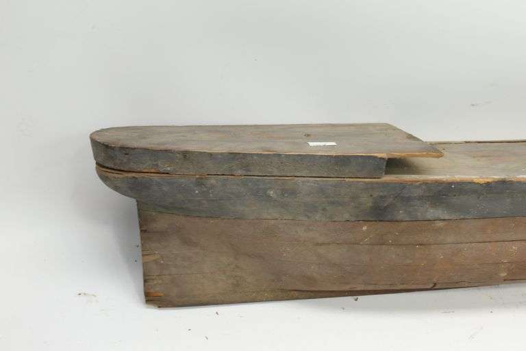 Antique Primitive Ship Model Hull - Dixon's Auction at Crumpton