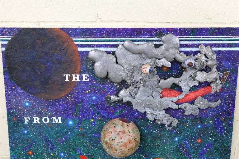 Terry L Trapp Outsider Mixed Media Painting - Dixon's Auction at Crumpton