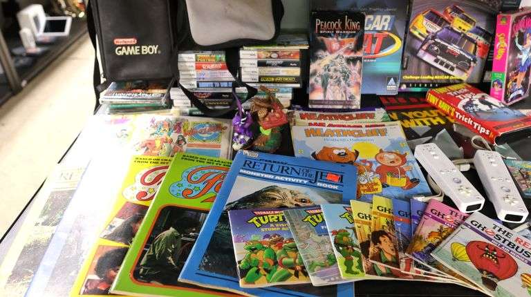 Lot of Vintage Kids Books, Video Games, VHS Tapes Etc. - Dixon's ...