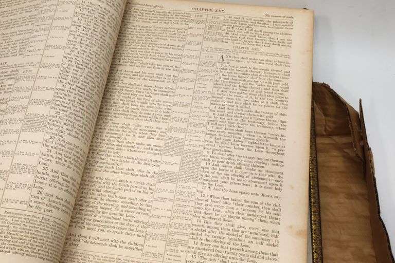 Antique Johnson, Fry, & Co. Family Bible, Back Cover is Detached ...