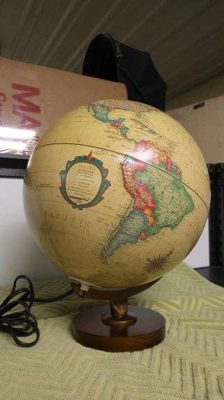 Replogle Light Up Desk Globe - Dixon's Auction at Crumpton