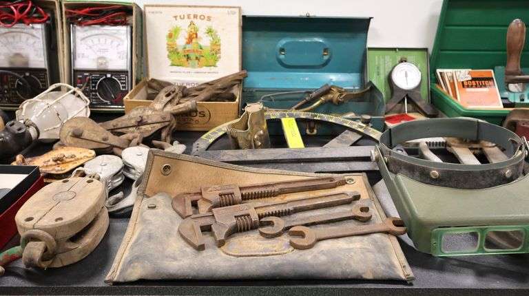 Lot of Vintage Hand Tools, Meters, Washboard Etc. - Dixon's Auction at ...