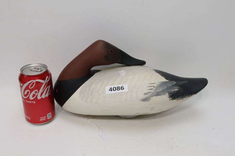 Cjim Pierce Painted Madison Mitchell 1958 Canvasback Duck Decoy - Dixon ...