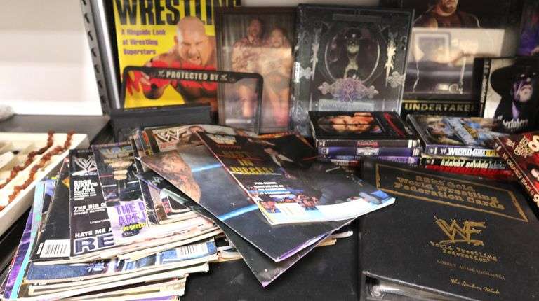 Lot of Wwf Wrestling Memorabilia, DVD.S Magazines Etc. - Dixon's ...
