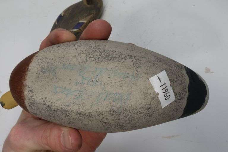 Pair David B. Price Havre De Grace MD Miniature Mallard Duck Decoys ...