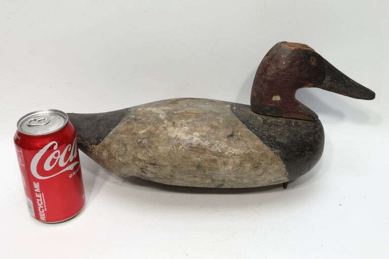 Early Upper Bay Canvasback Duck Decoy - Dixon's Auction at Crumpton