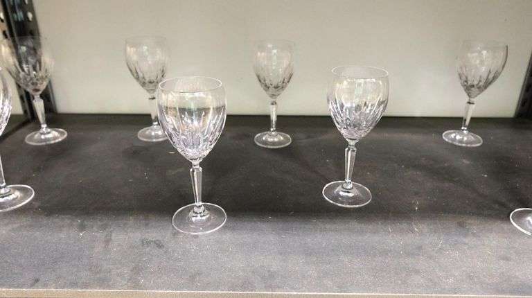 Lot of Crystal Stemware Goblets - Dixon's Auction at Crumpton