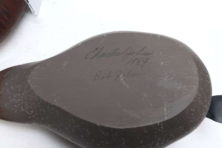 Pair Charles Jobes Ruddy Duck Decoys - Dixon's Auction at Crumpton