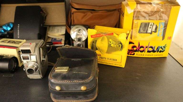 Lot of Vintage Film Cameras, Supplies & Boxes - Dixon's Auction at Crumpton