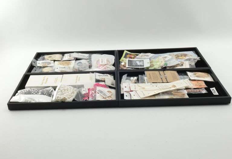 4 Trays Assorted Costume Jewelry - Dixon's Auction at Crumpton