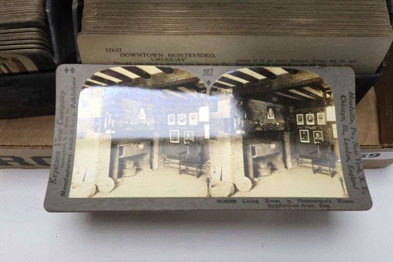 (2) Antique Book Form Boxes Full of Stereoview Cards - Dixon's Auction ...
