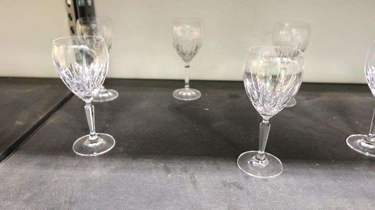 Lot of Crystal Stemware Goblets - Dixon's Auction at Crumpton